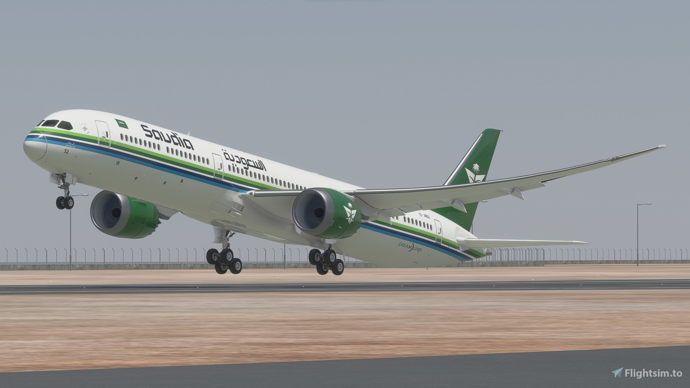 B787-10 SAUDI AIRLINES HZ-AR32 Retro Livery for Microsoft Flight ...