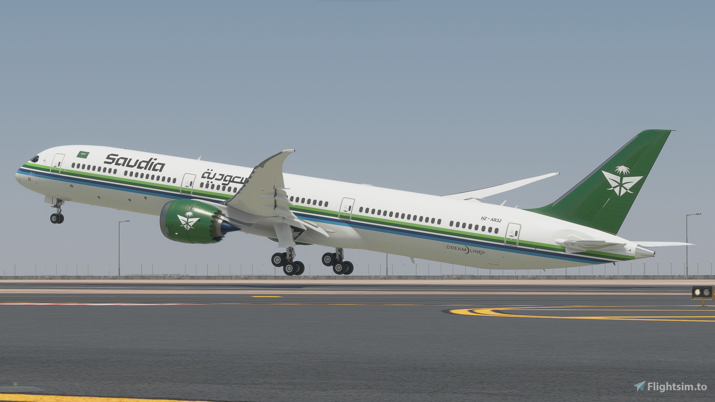 B787-10 SAUDI AIRLINES HZ-AR32 Retro Livery for Microsoft Flight ...