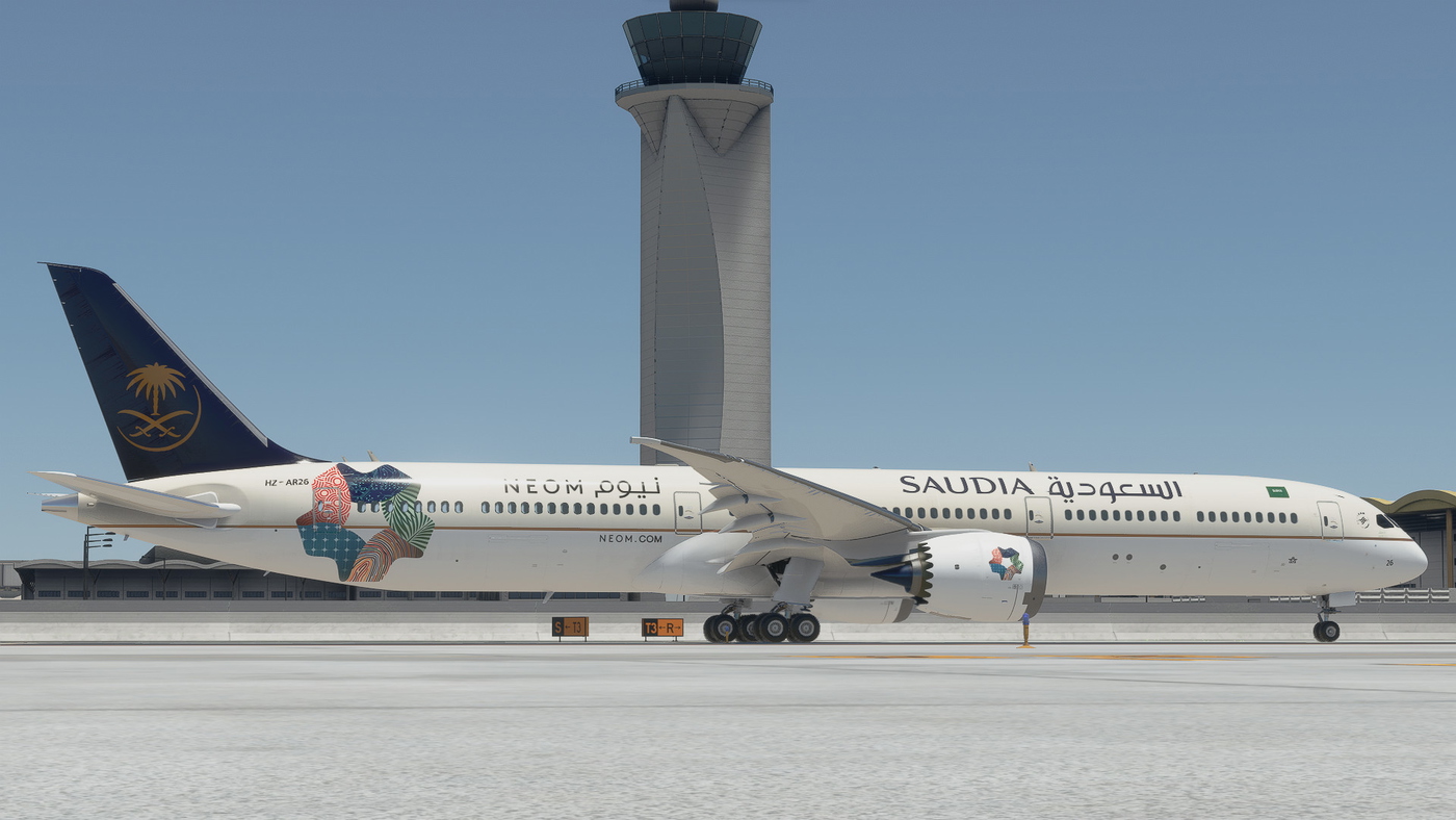 787-10 Saudia Arabia Airlines HZ-AR26 "Neom Sticker" for Microsoft ...