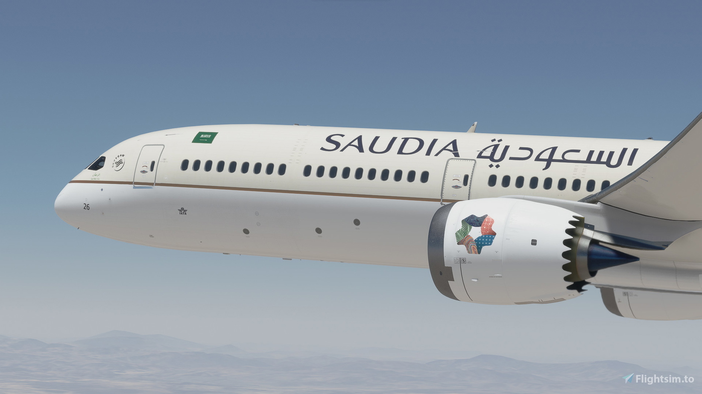 787-10 Saudia Arabia Airlines HZ-AR26 "Neom Sticker" for Microsoft ...