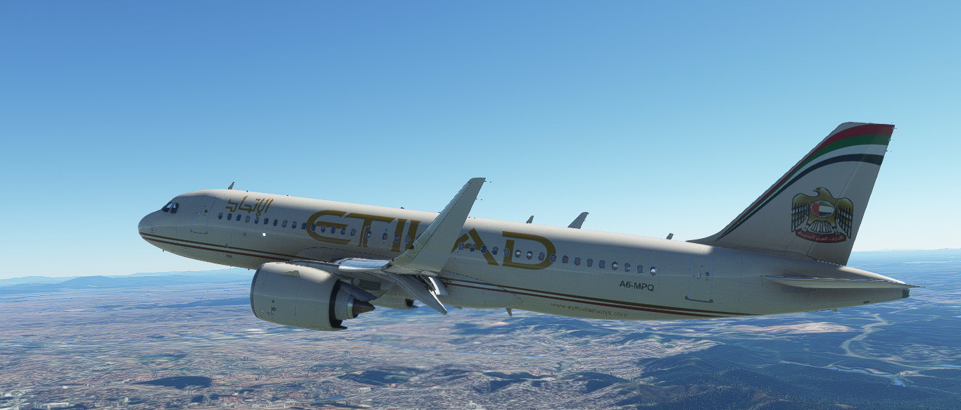 ETIHAD OLD A320NEO INIBUILDS for Microsoft Flight Simulator | MSFS