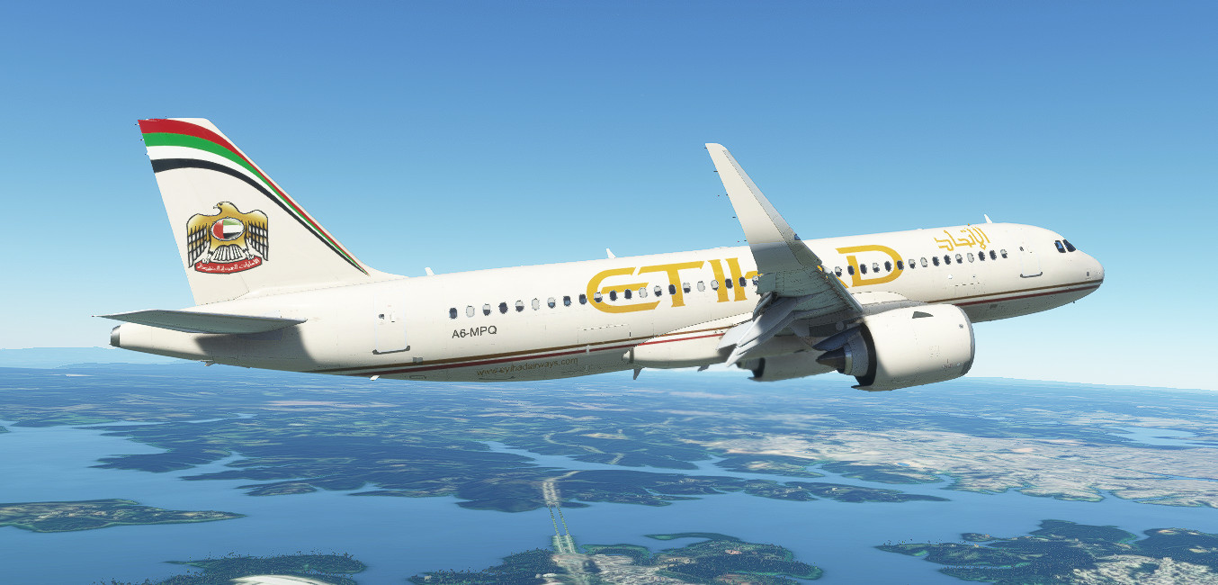 ETIHAD OLD A320NEO INIBUILDS for Microsoft Flight Simulator | MSFS