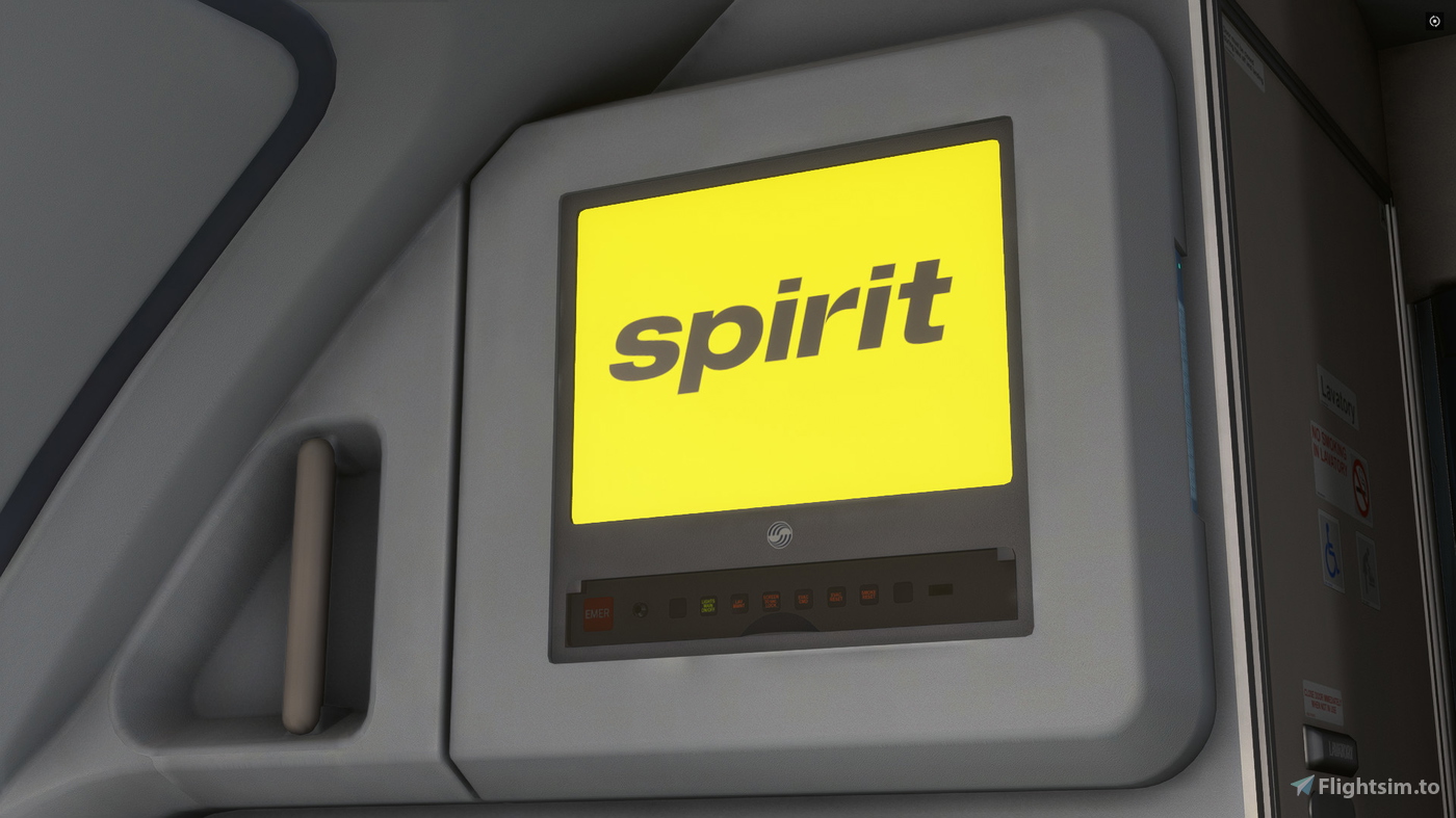 (8K) Fenix A320 | Spirit "Super Mario Livery" | N986NK w/ Cabin for ...