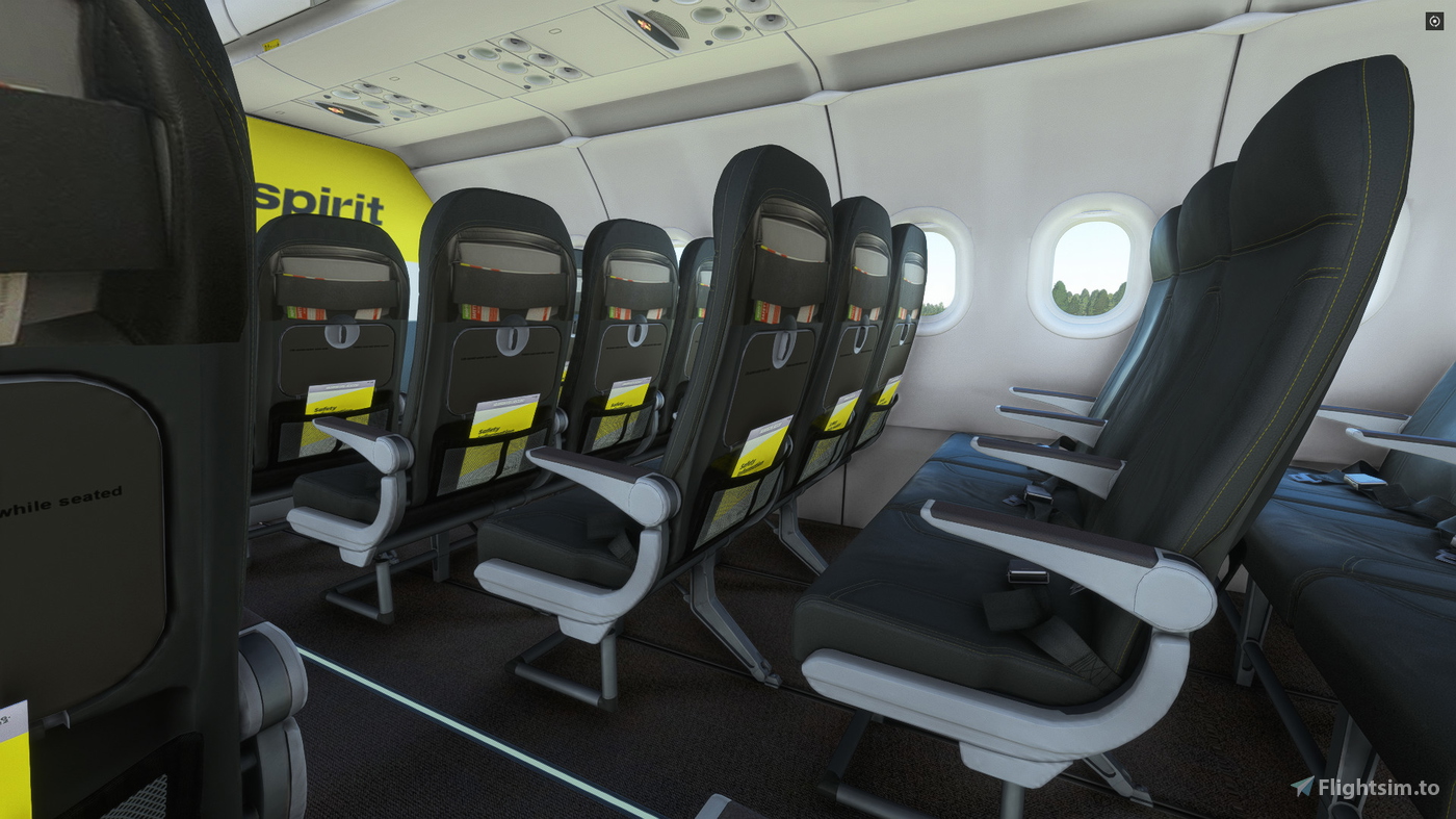 (8K) Fenix A320 | Spirit "Super Mario Livery" | N986NK w/ Cabin for ...