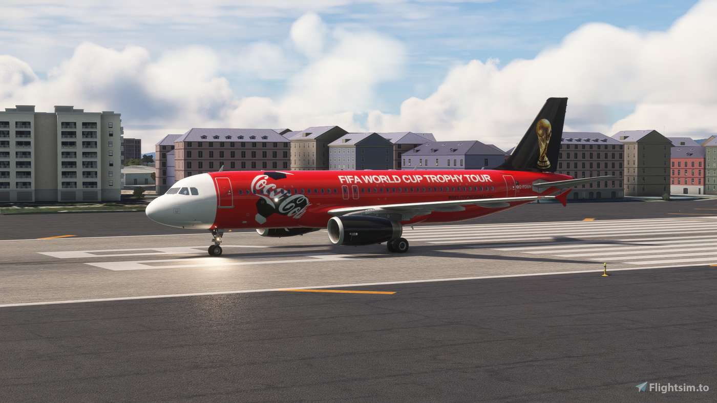 [4K][FENIX V2][IAE] Titan Airways FIFA WORLD CUP TROPHY TOUR G-POWM for ...