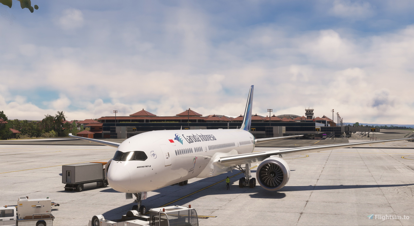 [8K] Horizon Simulations 787-9 GE Garuda Indonesia Without and With ...