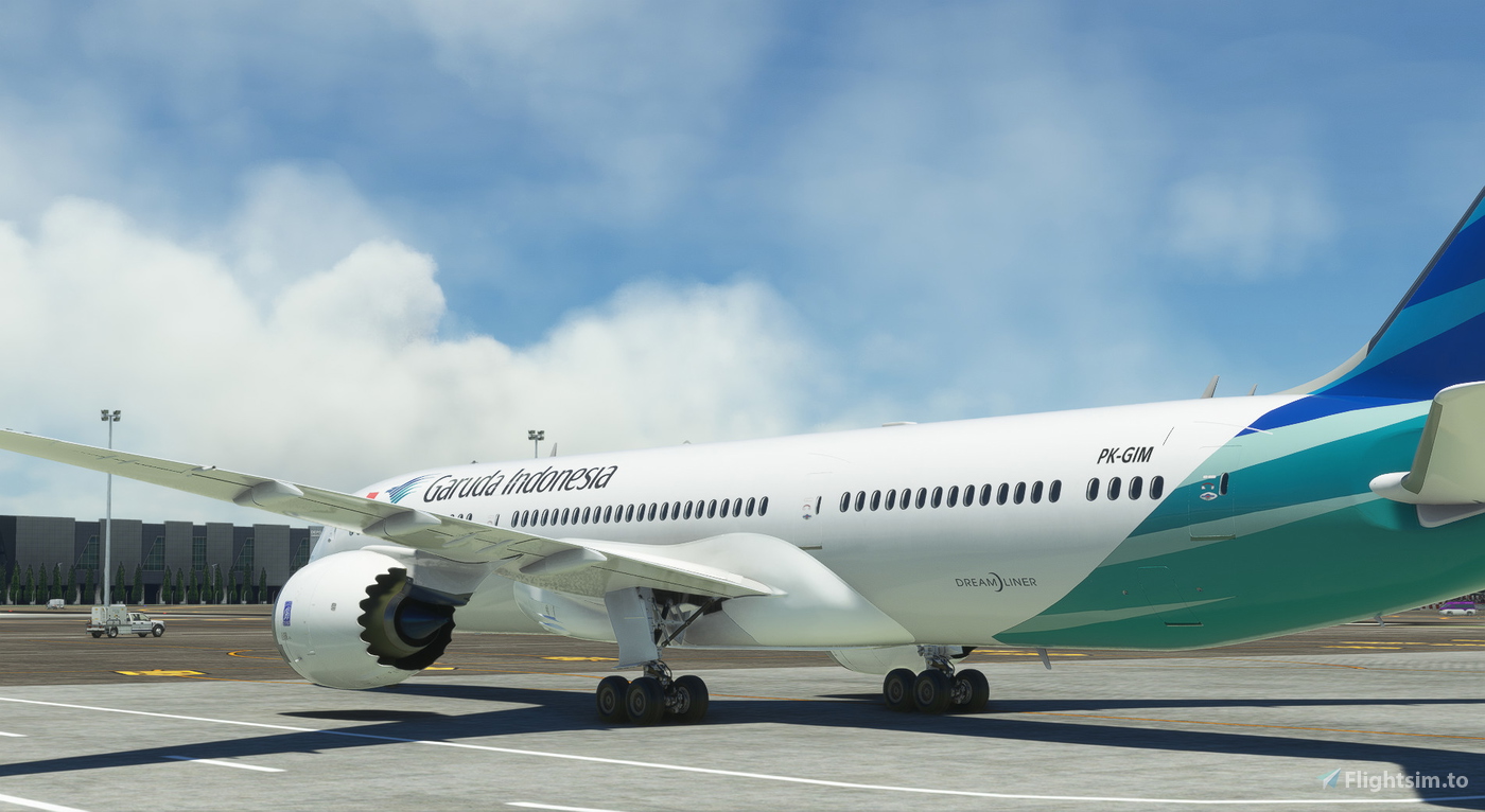 [8K] Horizon Simulations 787-9 RR Garuda Indonesia with & without mask for Microsoft Flight ...