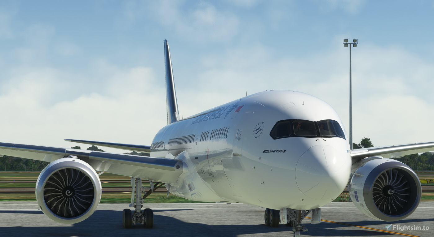 [8K] Horizon Simulations 787-9 RR Garuda Indonesia with & without mask ...