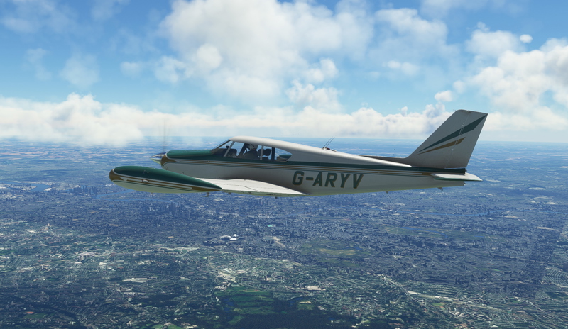 A2A PA24 Comanche G-ARYV for Microsoft Flight Simulator | MSFS