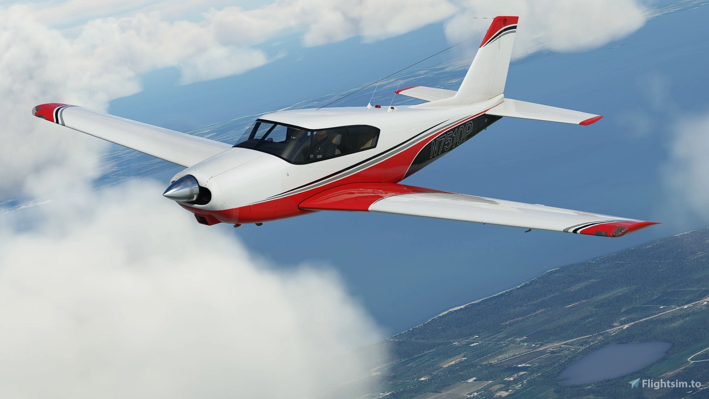 A2A Piper PA-24 Comanche N7510P + Custom Registration for Microsoft ...