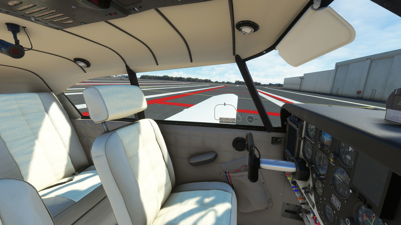 A2A Piper PA24 250 Comanche - Interior and Panel in Beige color ...