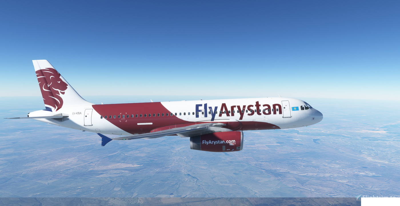 A320 FlyArystan EI-KBA for Microsoft Flight Simulator | MSFS
