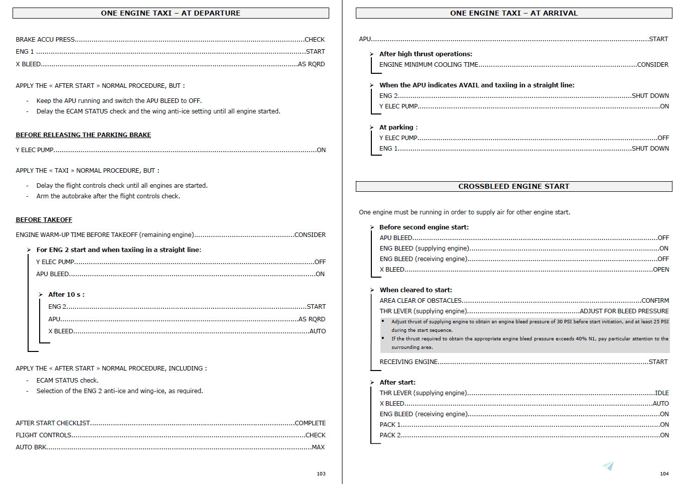 [A320] MANEX - FCOM / FCTM - SOPs Airbus - Checklists and flow patterns ...