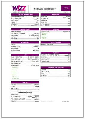 A320 Normal Checklist | Classic for Microsoft Flight Simulator | MSFS