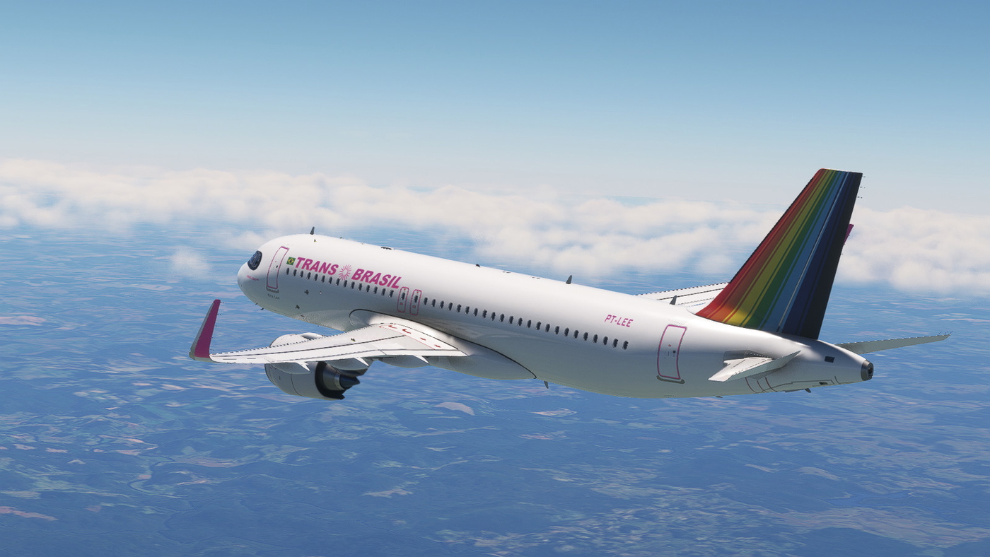 [A32NX] Rainbow Package Transbrasil Retro for Microsoft Flight ...