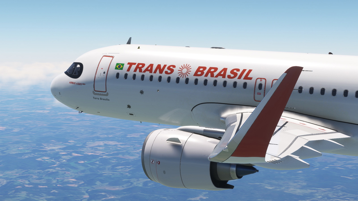 [A32NX] Rainbow Package Transbrasil Retro for Microsoft Flight ...