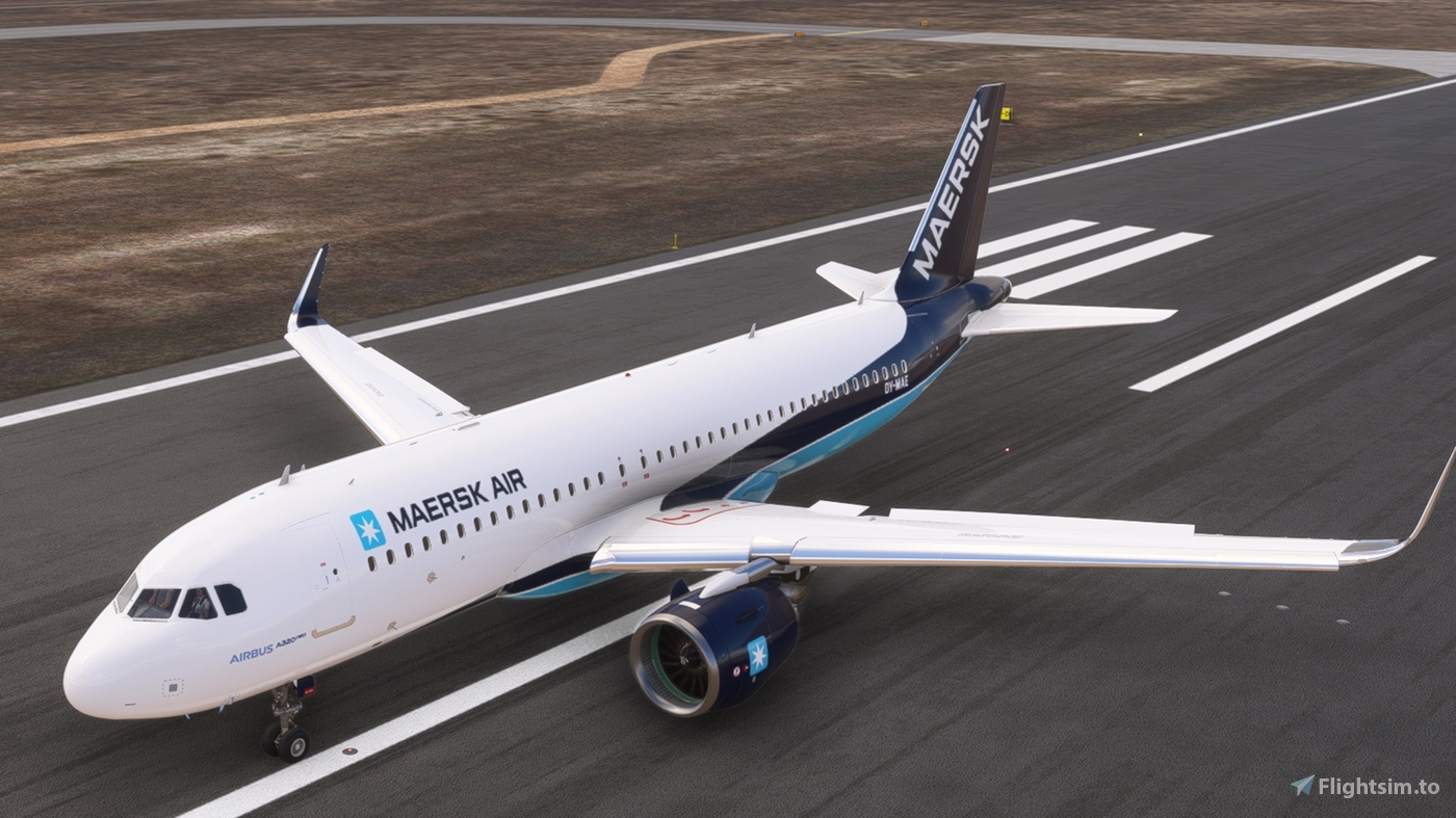 [A32NX] FBW A320 MAERSK AIR "OY-MAE" (Fictional) pour Microsoft Flight ...