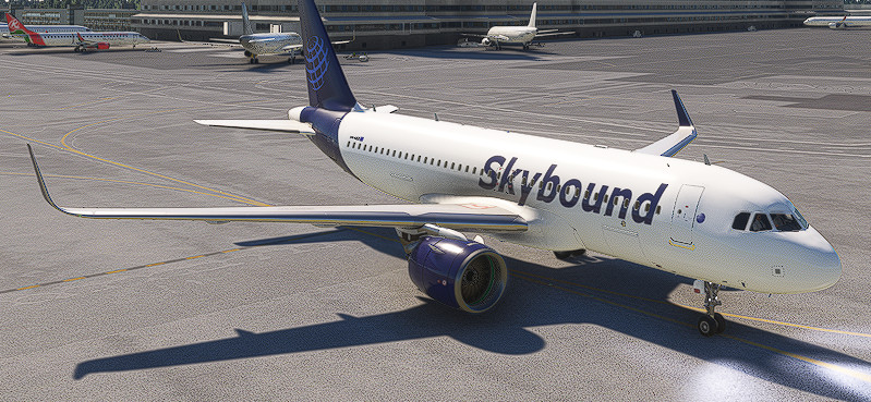 [A32NX] Skybound Airways A320 OY-FNY Livery 4k pour Microsoft Flight Simulator | MSFS