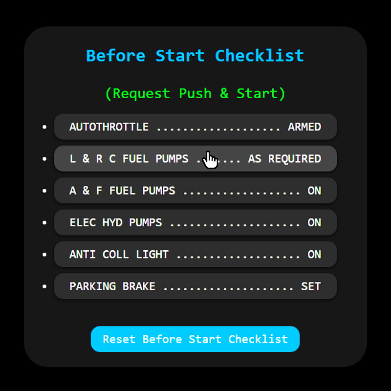 Checklists for Microsoft Flight Simulator | MSFS | Flightsim.to