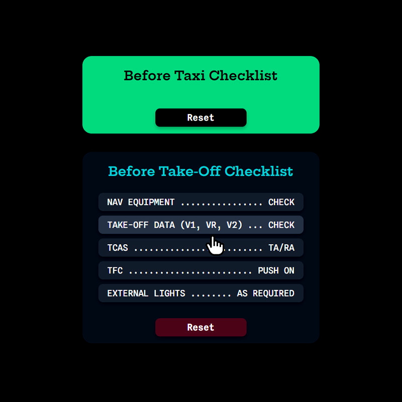 Achro's 737-800 Interactive Checklist for Microsoft Flight Simulator | MSFS