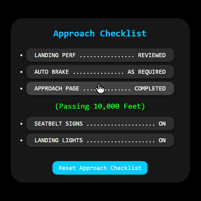 Checklists - FlyByWire A32NX Add-Ons for Microsoft Flight Simulator ...