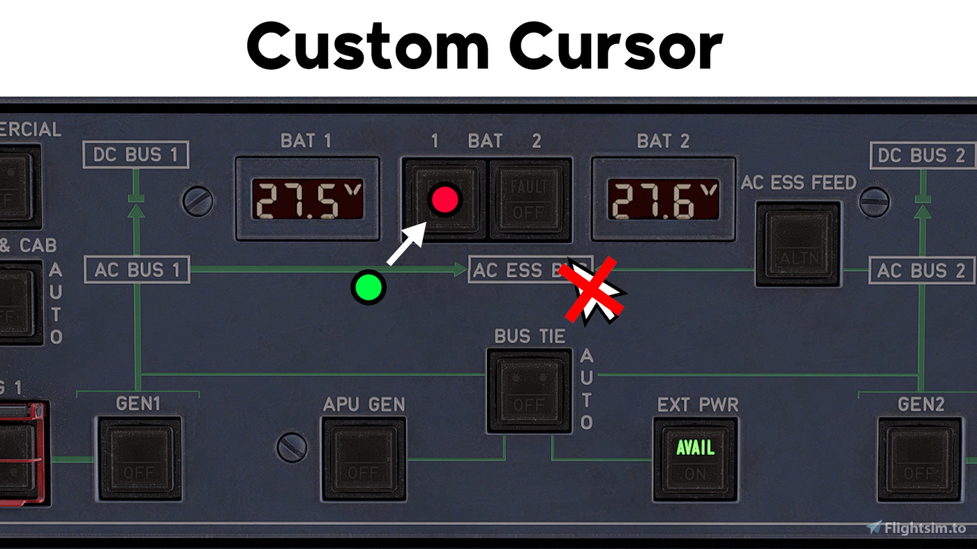 Achro's Cursor Mod for Microsoft Flight Simulator | MSFS