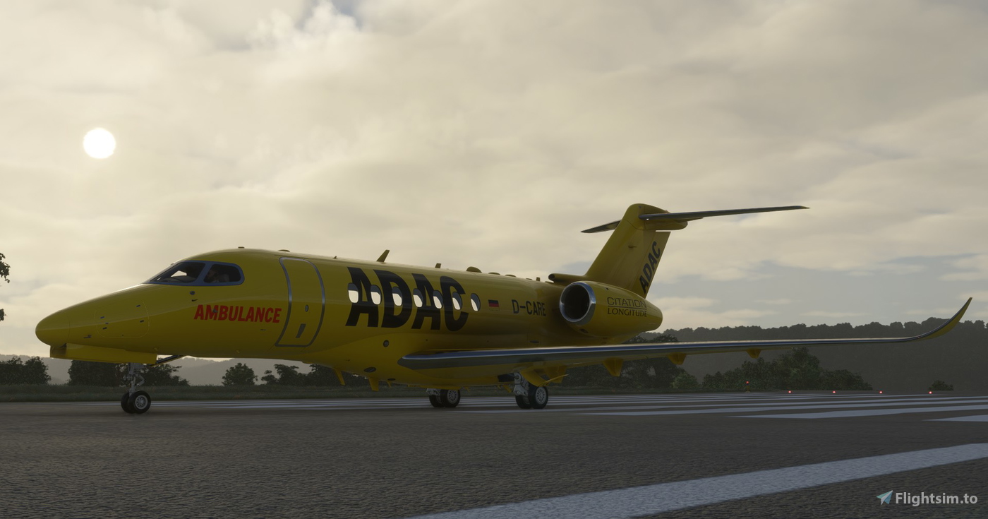 ADAC Ambulance Service Asobo Cessna Citation Longitude for Microsoft ...