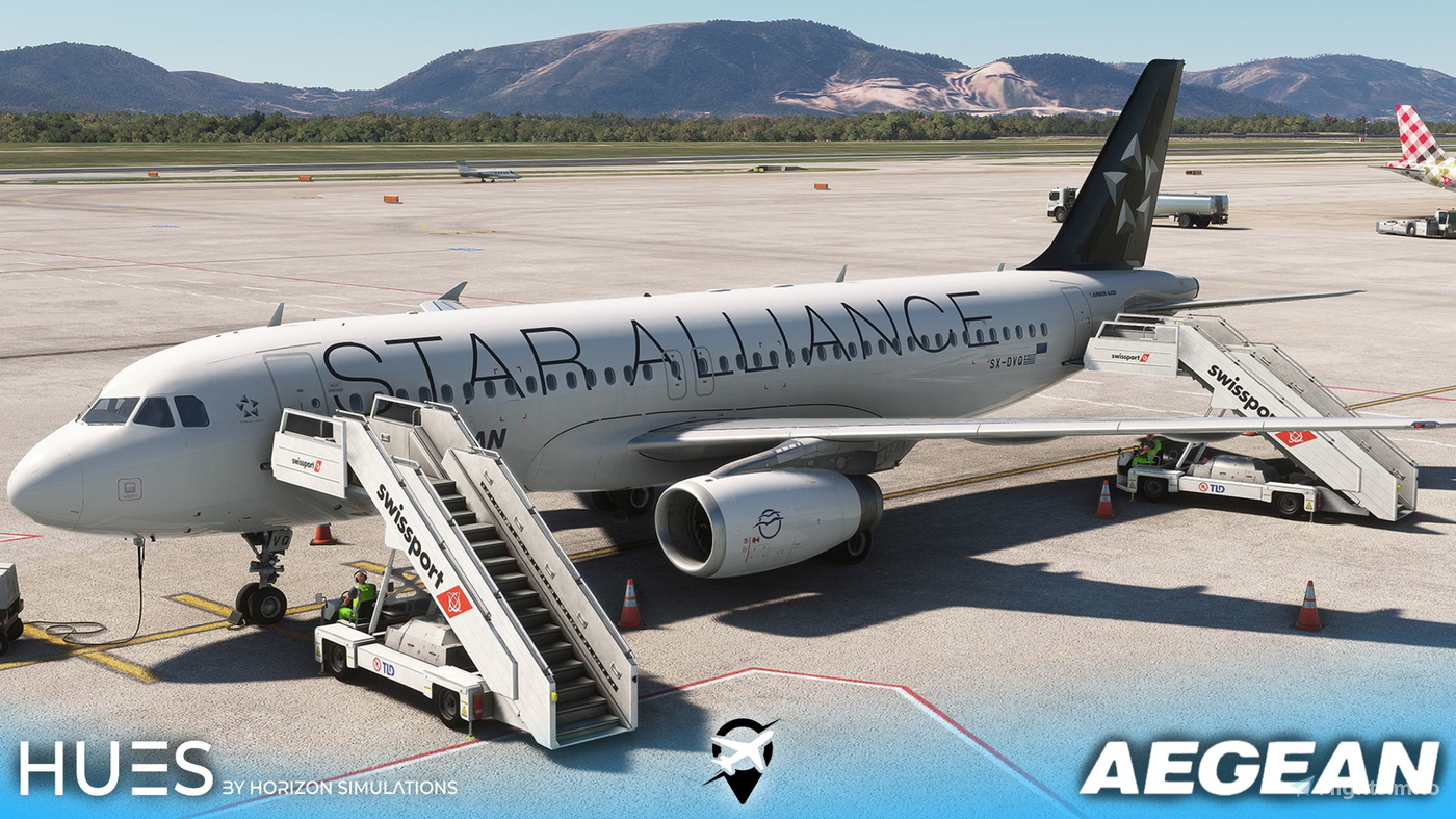 Aegean Airlines Star Alliance SX-DVQ |8k| HUES by Horizon Simulations ...