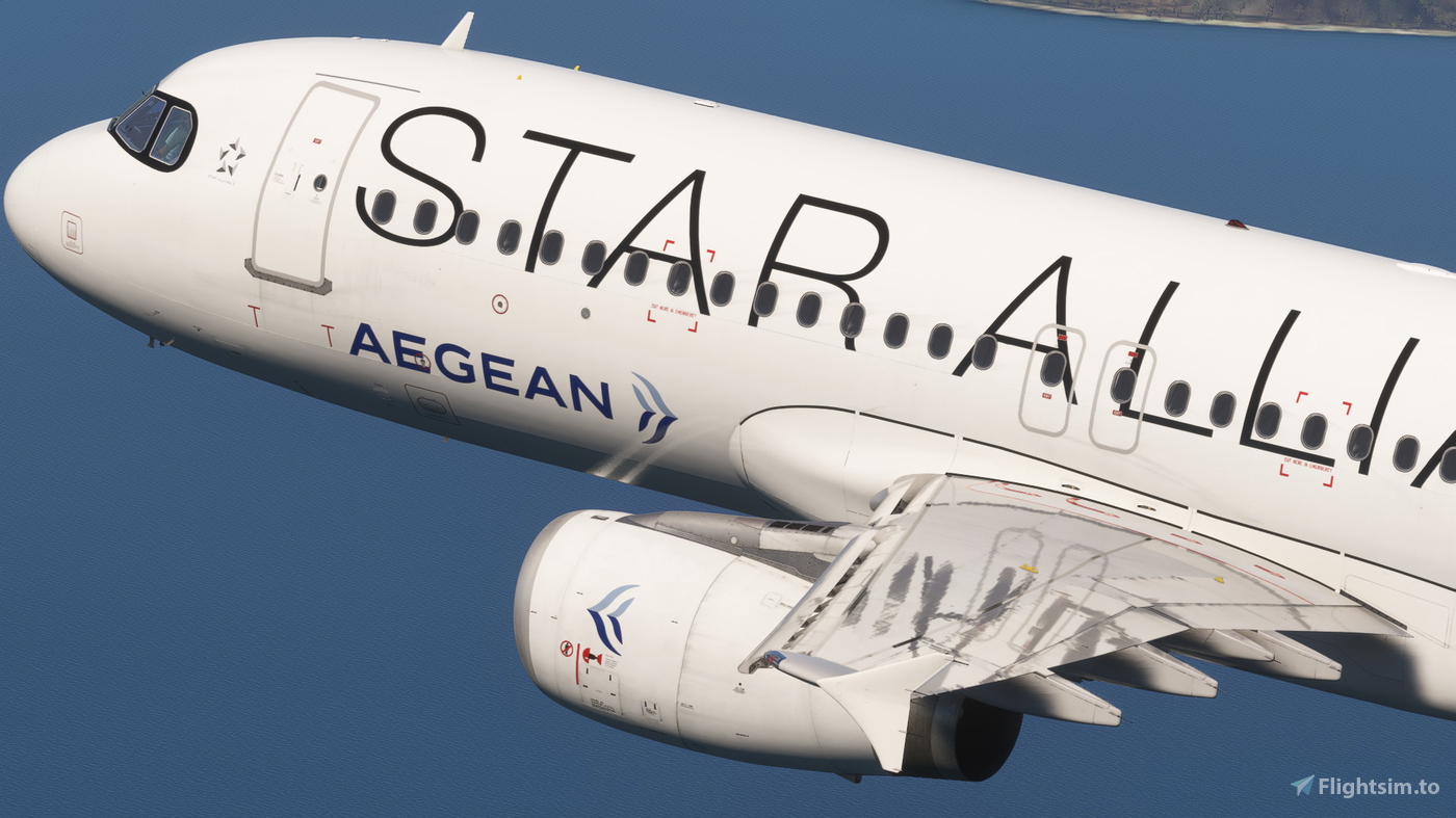 Aegean (SX-DVR - Star Alliance) - Fenixsim A320 IAE for Microsoft ...