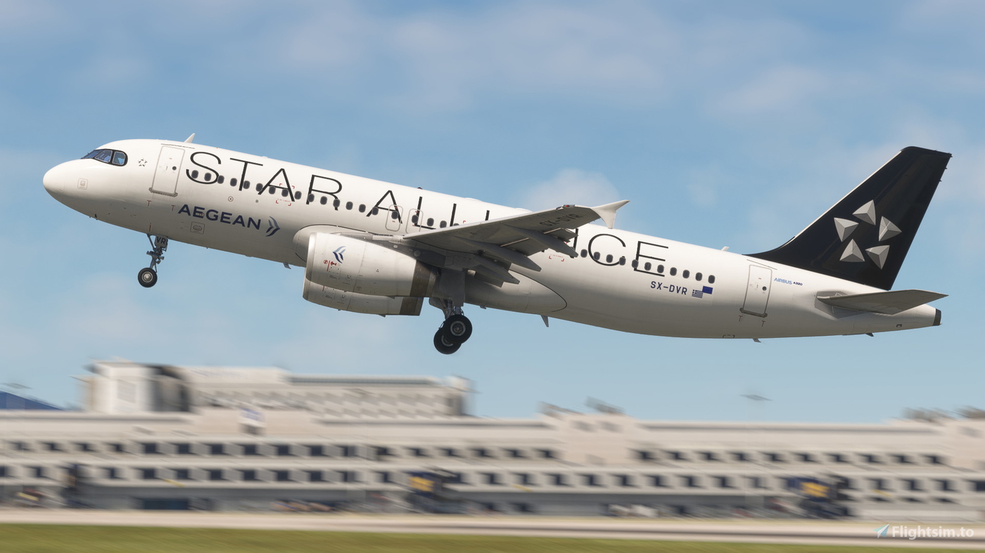 Aegean (SX-DVR - Star Alliance) - Fenixsim A320 IAE for Microsoft ...