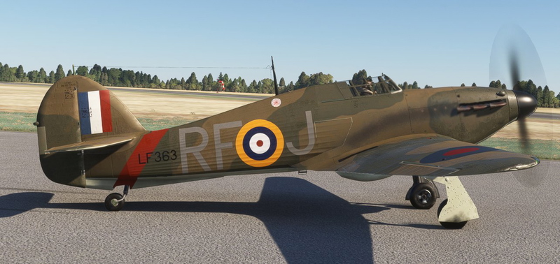 Aeroplane Heaven Hurricane livery of BBMF aircraft LF363, ‘RF-J’. for ...