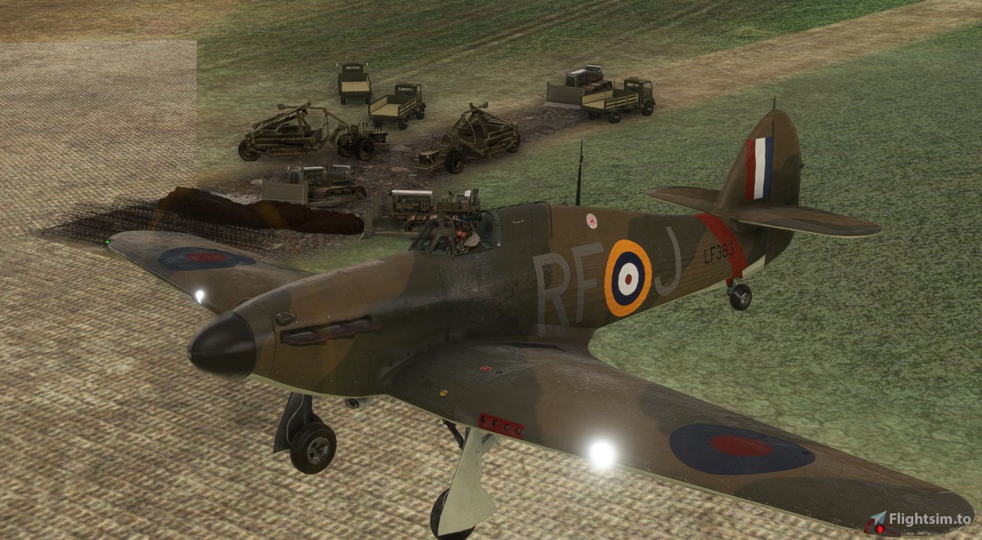 Aeroplane Heaven Hurricane livery of BBMF aircraft LF363, ‘RF-J’. for ...