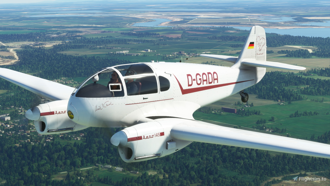 Aerovodochody Aero 145 "D-GADA" Germany ca. 2000 für Microsoft Flight ...