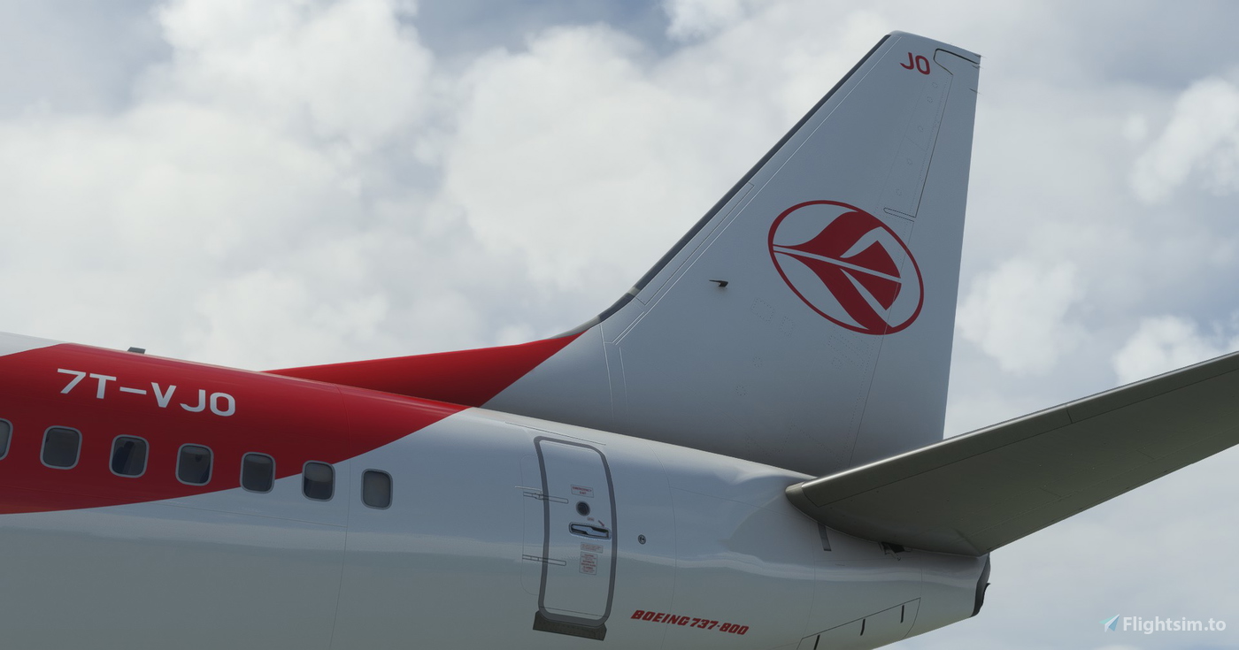 Air Algerie "60 years independance" "7T-VJO" PMDG B737-800 for ...