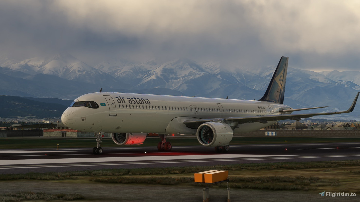 Air Astana livery for LVFR A321 EI-KDG for Microsoft Flight Simulator | MSFS