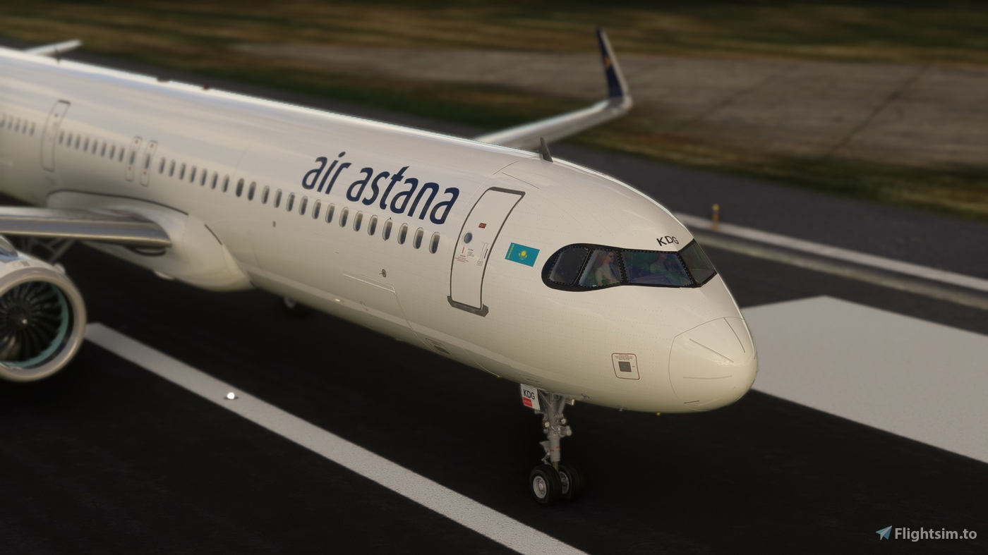 Air Astana livery for LVFR A321 EI-KDG for Microsoft Flight Simulator | MSFS