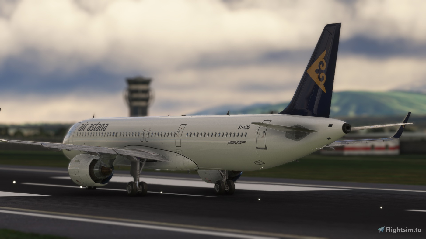 Air Astana livery for LVFR A321 EI-KDG for Microsoft Flight Simulator | MSFS