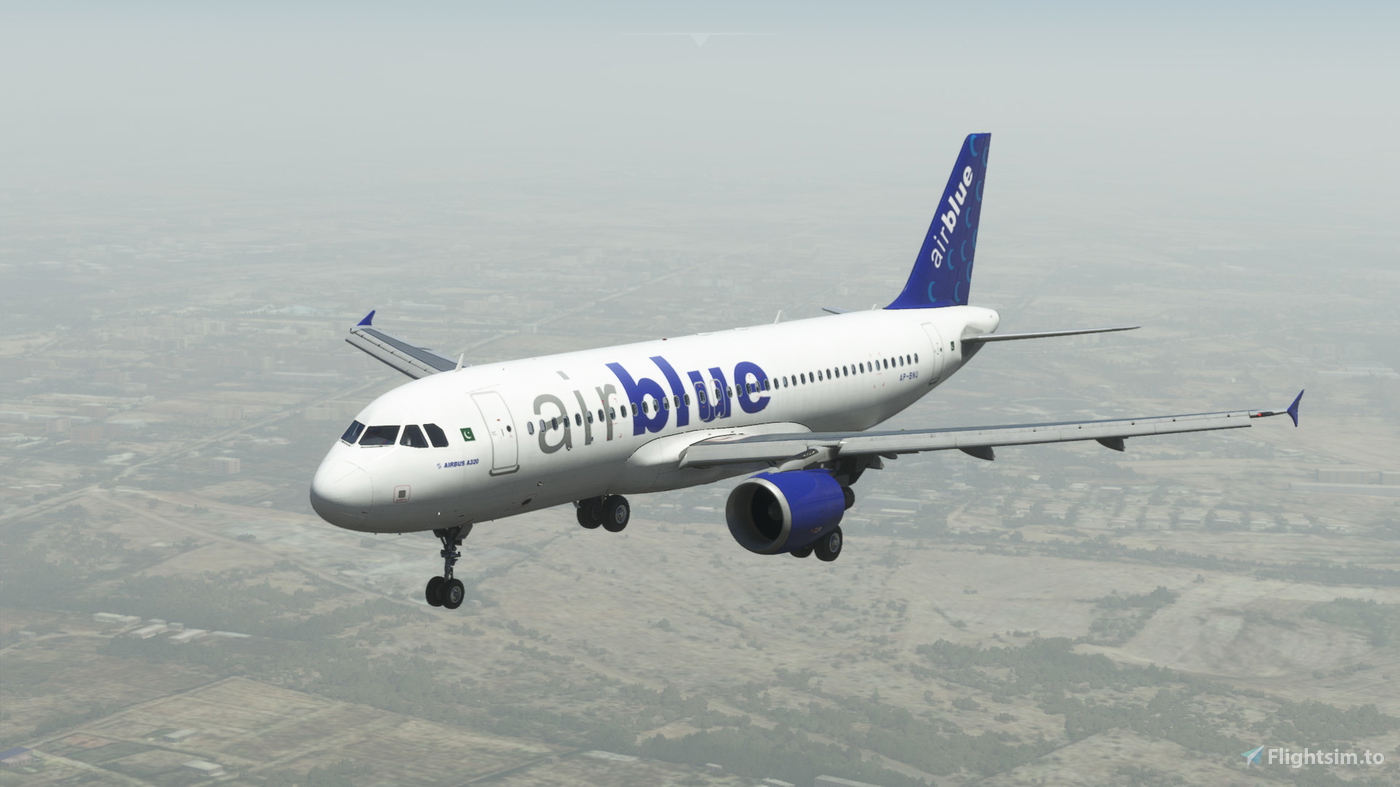 Air Blue A320ceo Livery Pack (8K) for Microsoft Flight Simulator | MSFS