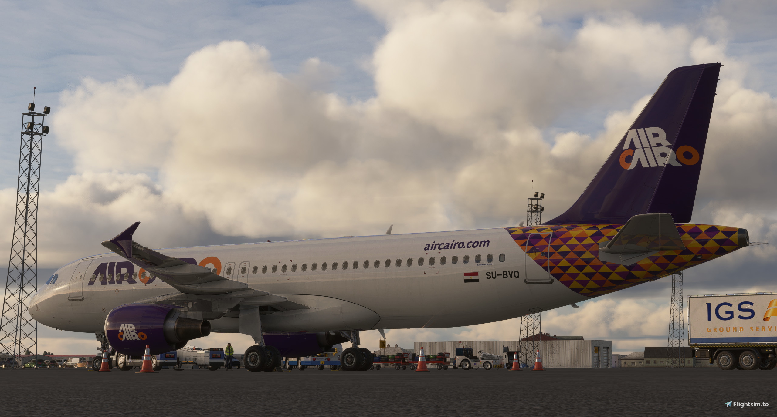 AIR CAIRO SU-BVQ| Fenix A320 CFM V2 | 8K and 4K - MSFS Add-on ...
