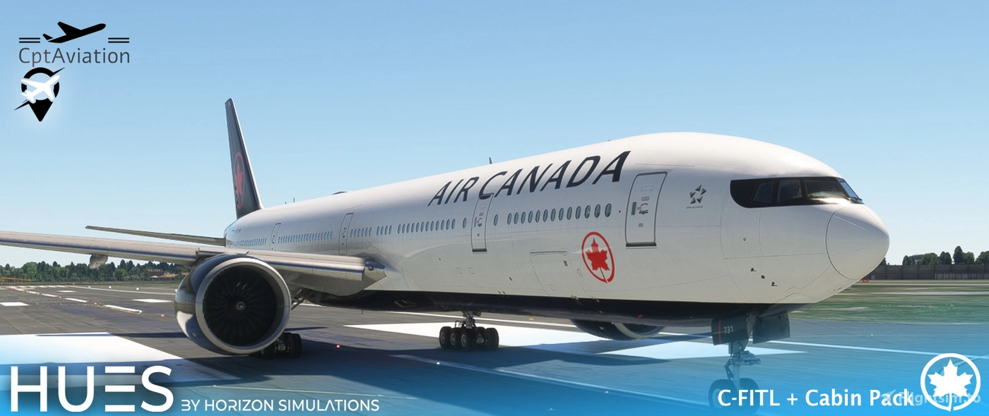 Air Canada C-FITL w/Cabin PMDG B777-333ER for Microsoft Flight ...