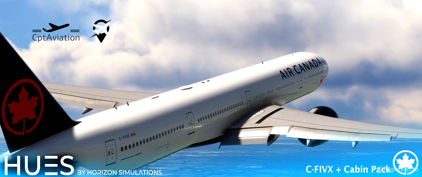 Air Canada C-FIVX w/Cabin PMDG B777-333ER for Microsoft Flight ...