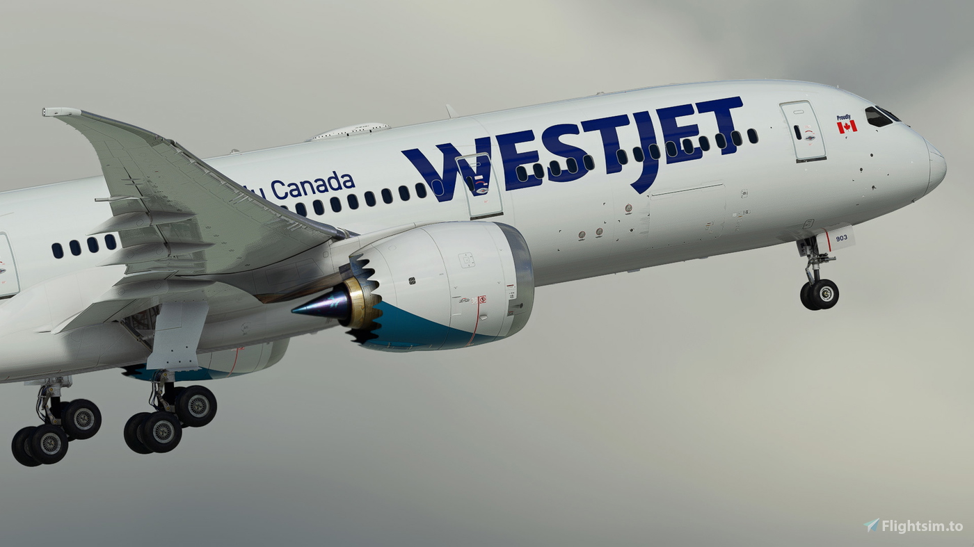 WestJet C-GUDO | Boeing 787-9 | (8K + 4K) for Microsoft Flight ...
