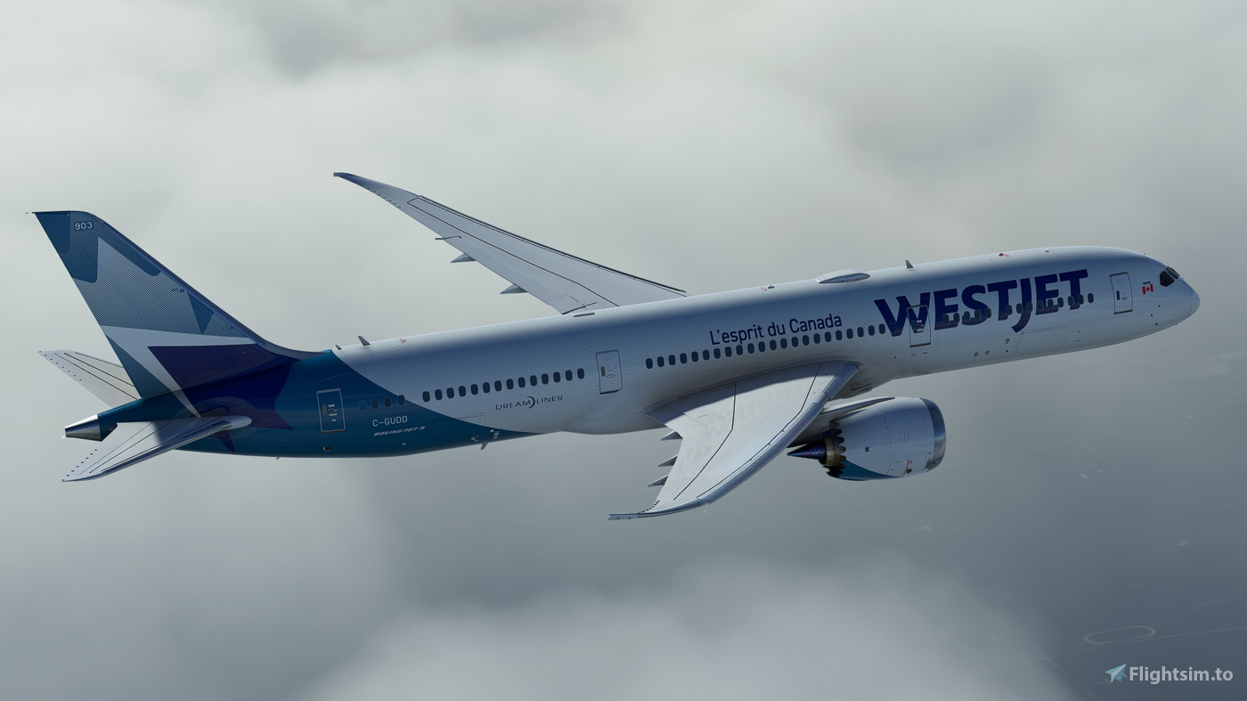 WestJet C-GUDO | Boeing 787-9 | (8K + 4K) for Microsoft Flight ...