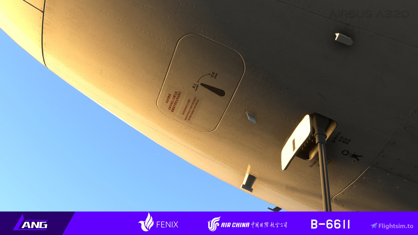 Air China 8K IAE V2 With Cabin B-6918 Fenix A320 for Microsoft Flight Simulator | MSFS