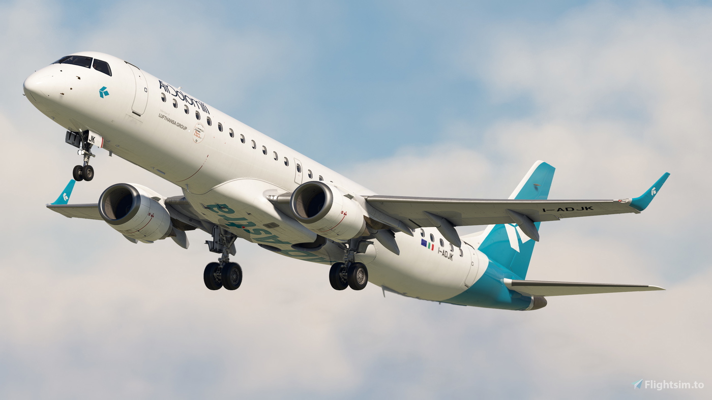Air Dolomiti I-ADJK | | FSS E195 | w/ Cabin Textures for Microsoft ...
