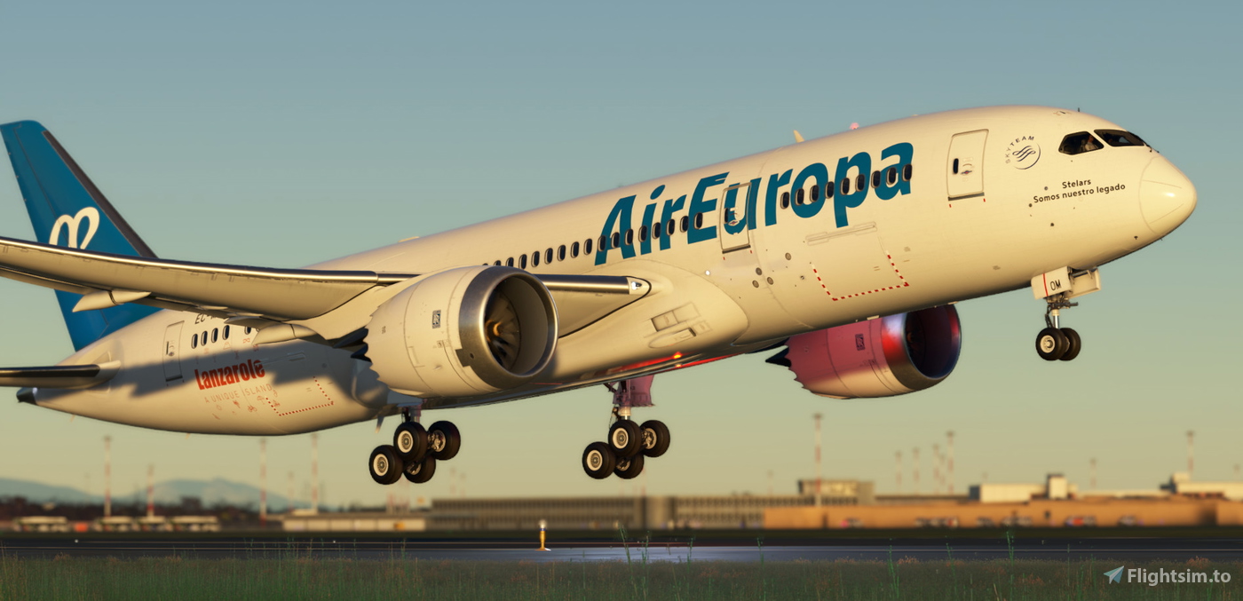 Air Europa EC-MOM "Lanzarote" sticker | Kuro B787-8 V2 for Microsoft ...