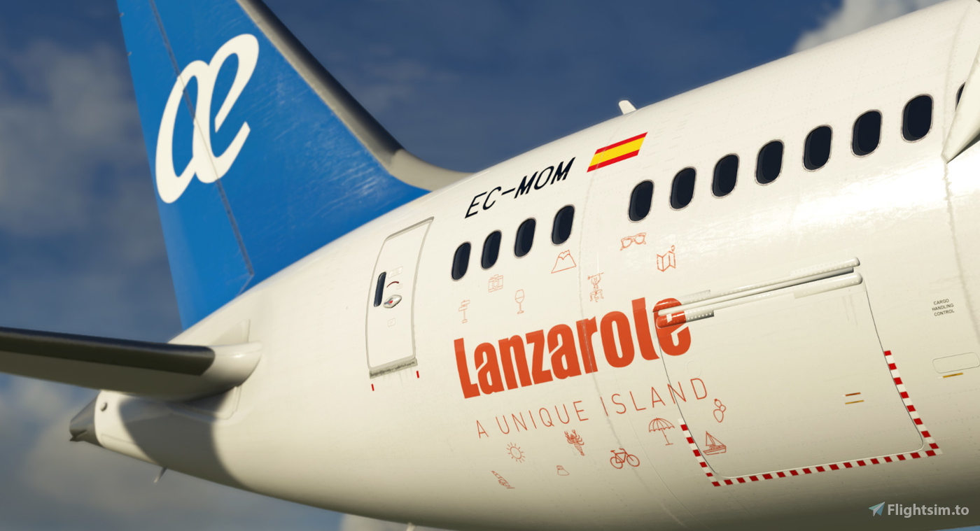 Air Europa EC-MOM "Lanzarote" sticker | Kuro B787-8 V2 for Microsoft ...