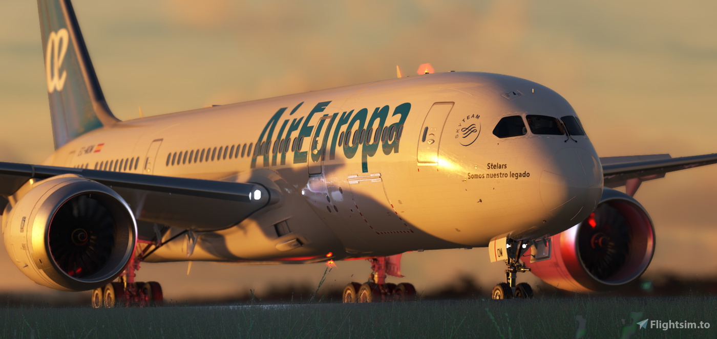 Air Europa EC-MOM "Lanzarote" sticker | Kuro B787-8 V2 for Microsoft ...