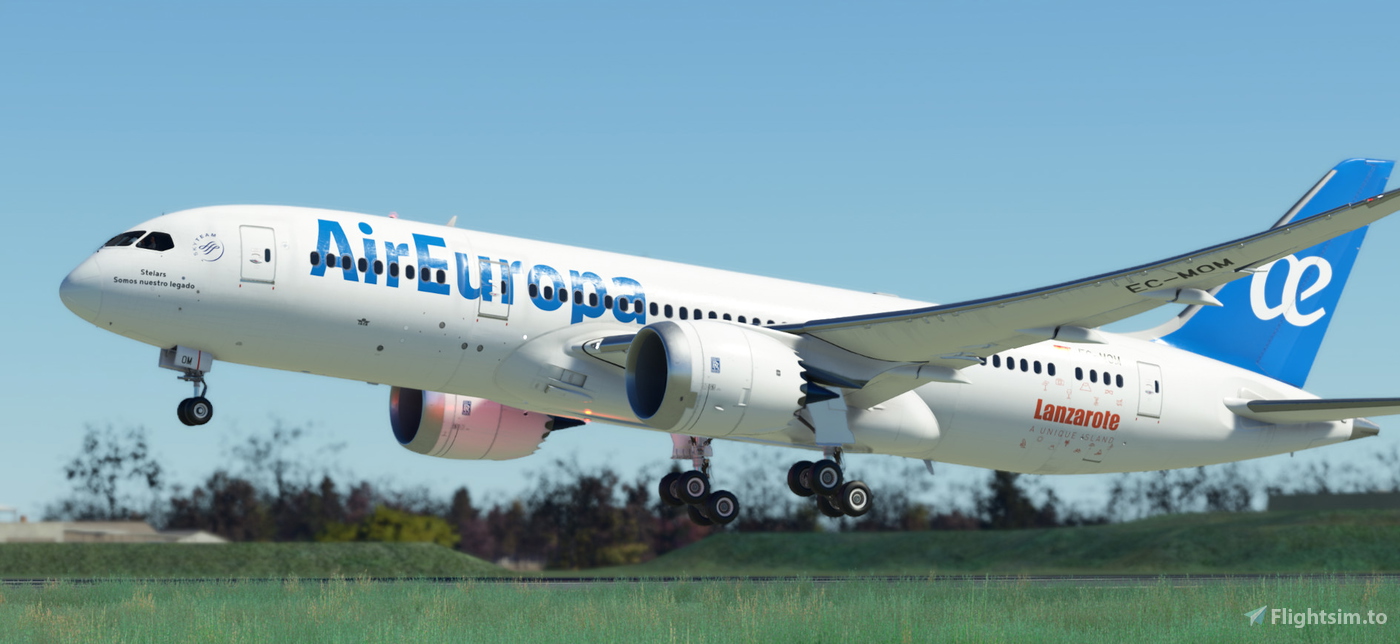 Air Europa EC-MOM "Lanzarote" sticker | Kuro B787-8 V2 for Microsoft ...