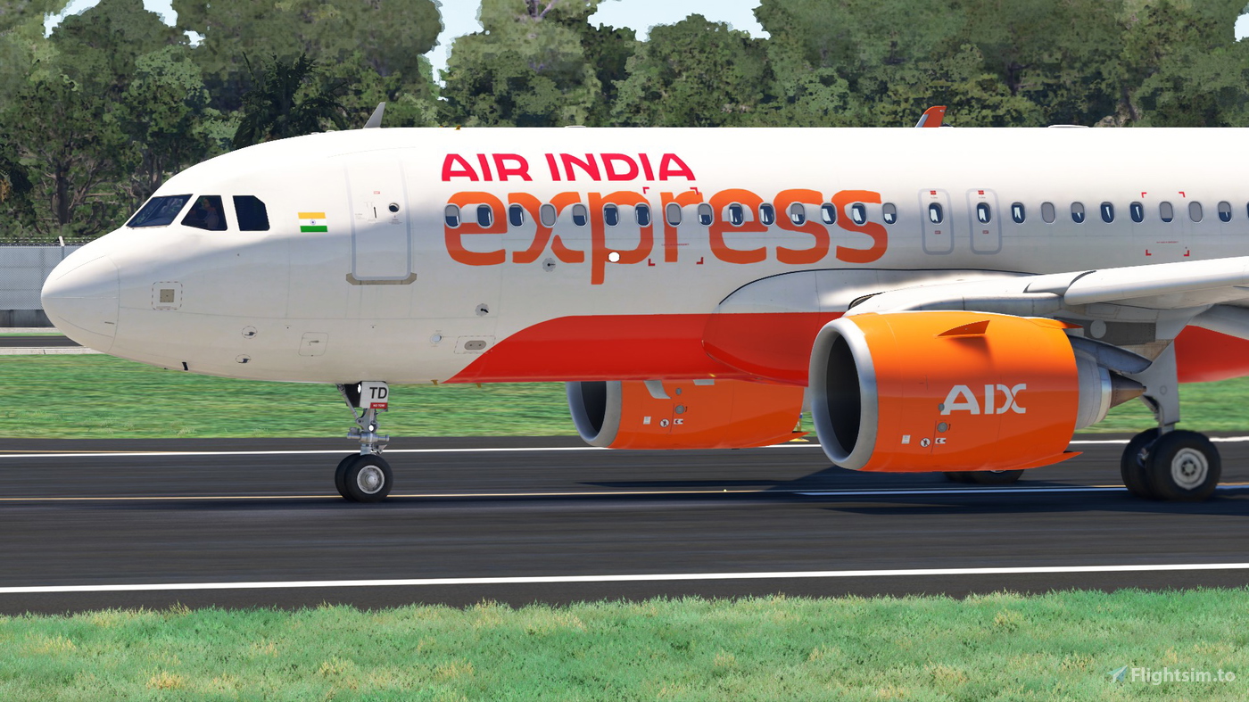 inibuilds _Air India Express A320neo "VT-ATD" [4K]_AJRAKH Tail Design ...